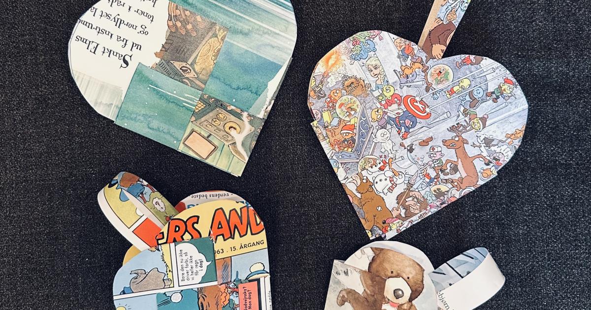 Krea i børneudlånet i december: Julehjerter og til-og-fra kort | Hørsholm